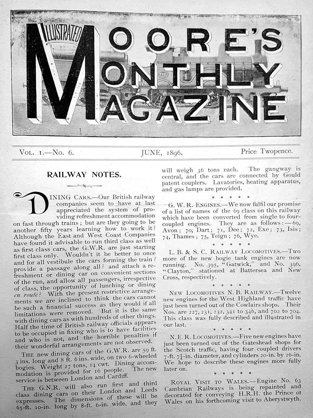 Locomotive Magazine 1896